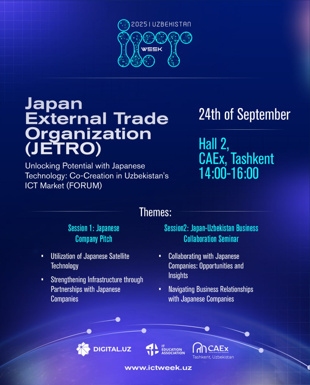 JETRO Forumi – ICT Week Uzbekistan 2025 doirasida!